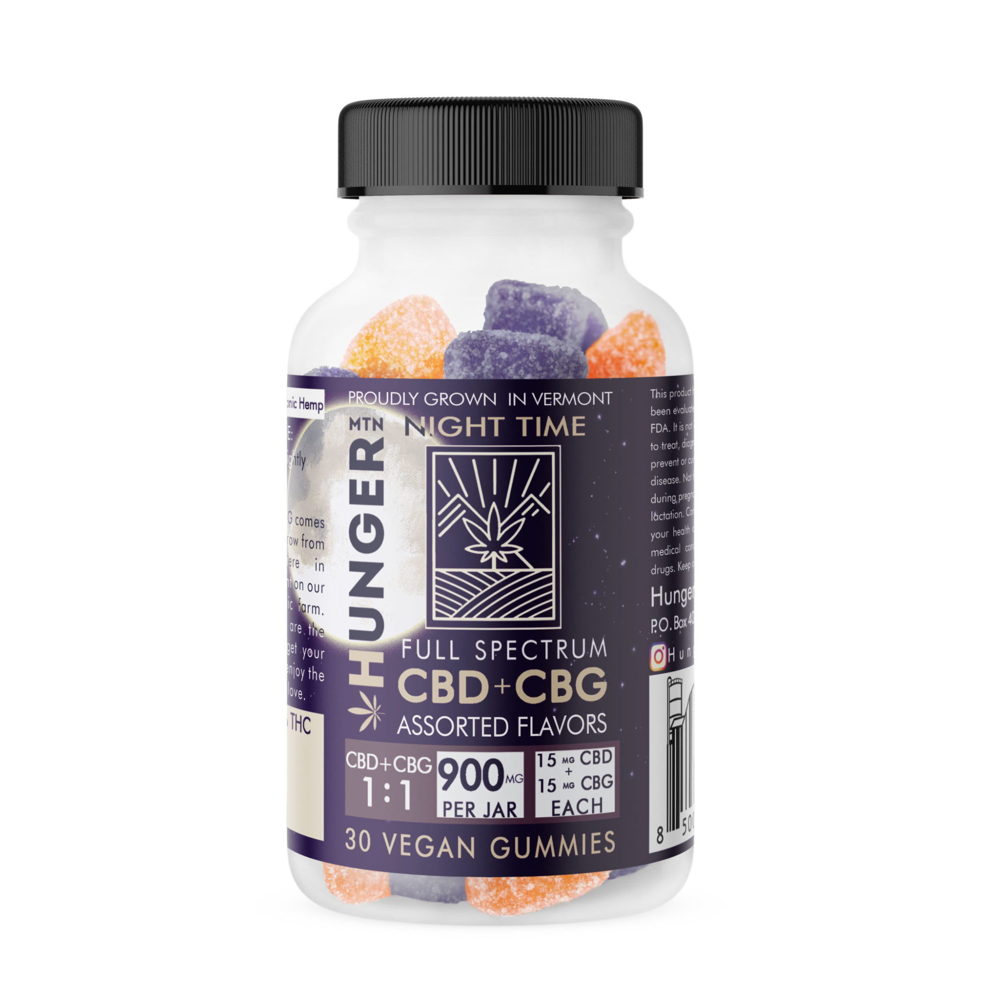 Night Time Gummies 30mg (15mg CBD + 15mg CBG) – HMH